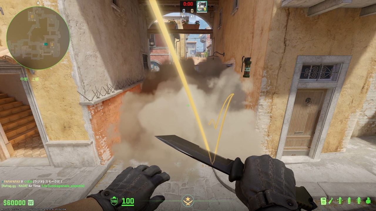 Inferno Smoke Top Mid from Pit - ニコニコ動画