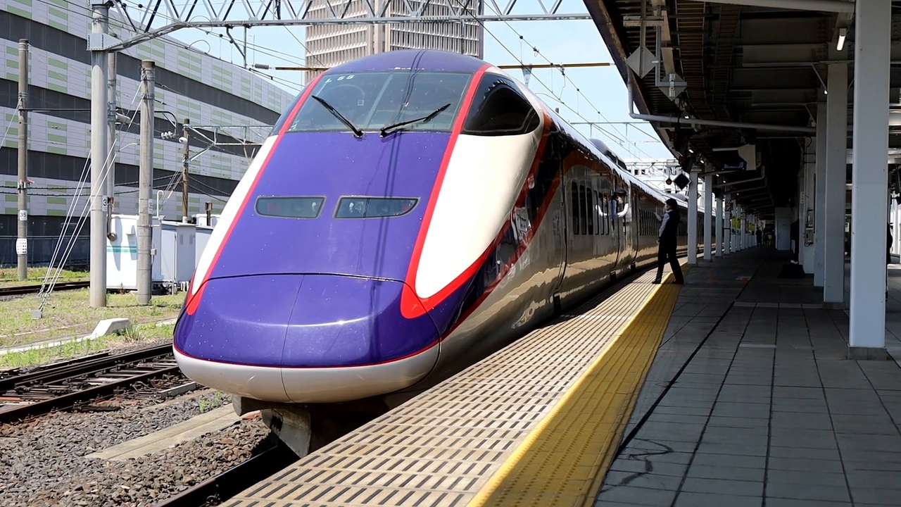 E3系 1000番台 L55 ＠山形駅 - ニコニコ動画