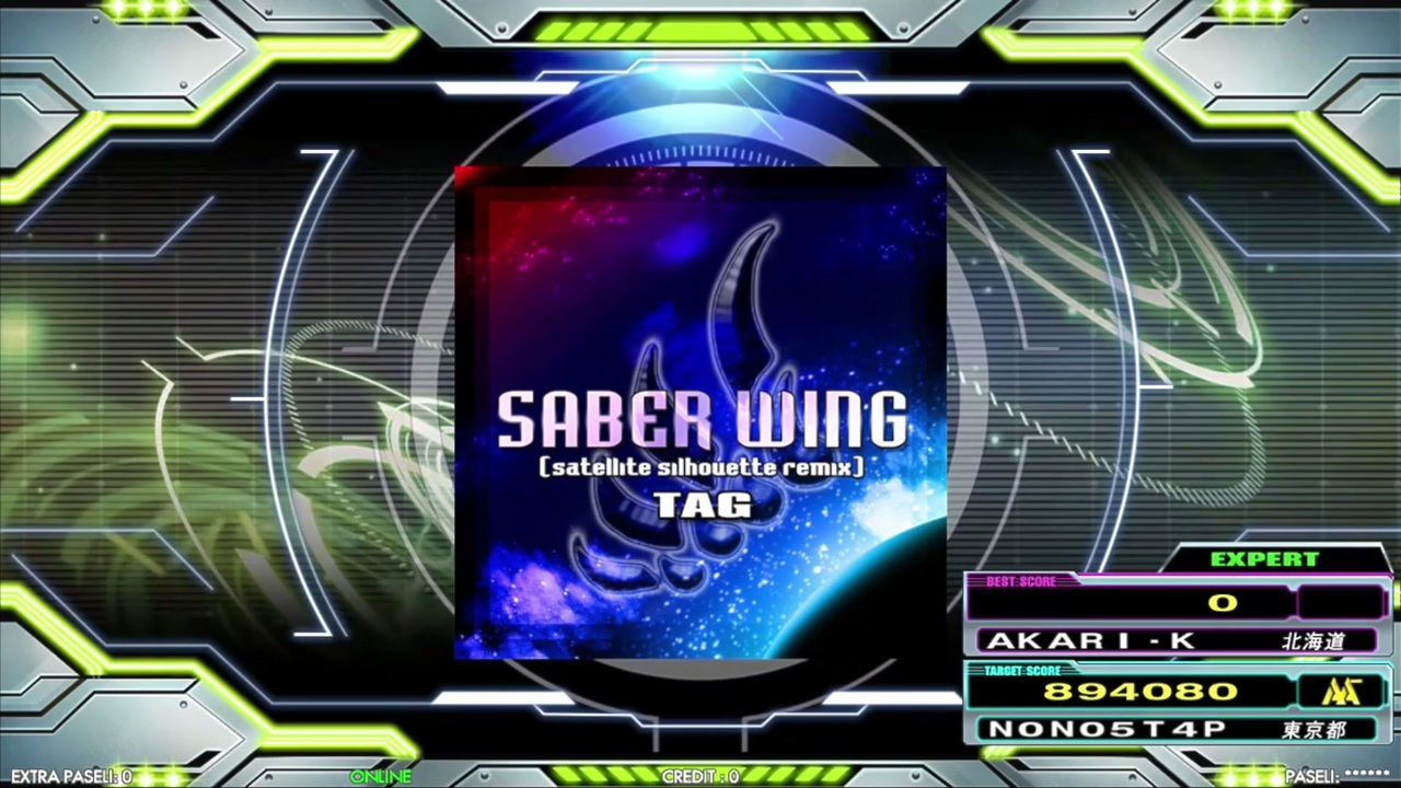 【譜面確認用】SABER WING (satellite silhouette remix) (EDP)【DDR】 - ニコニコ動画