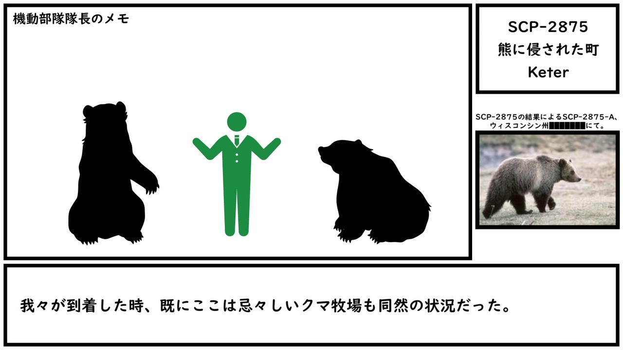 【ゆっくり紹介】SCP-2875【熊に侵された町】 - ニコニコ動画