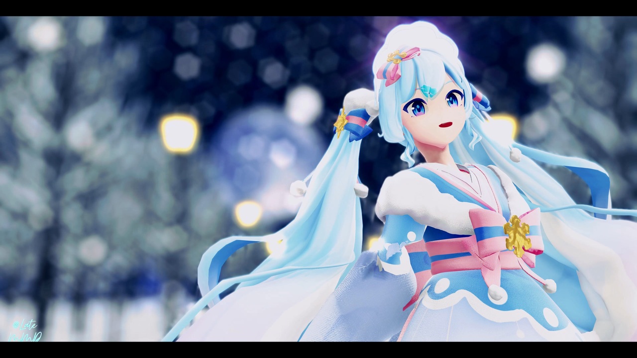 【MMD】snow fairy story【ぴるら式雪ミク】 - ニコニコ動画