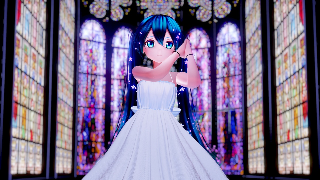 【MMD】『Last Night, Good Night』 Miku Symphony 2021ver カルも式初音ミクver2.7(白ワンピ) - ニコニコ動画