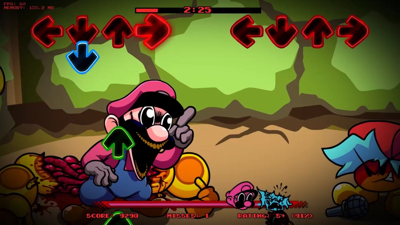 【FNFMOD】Last Courseに挑んでみました【Mario's Madness v2】 - ニコニコ動画