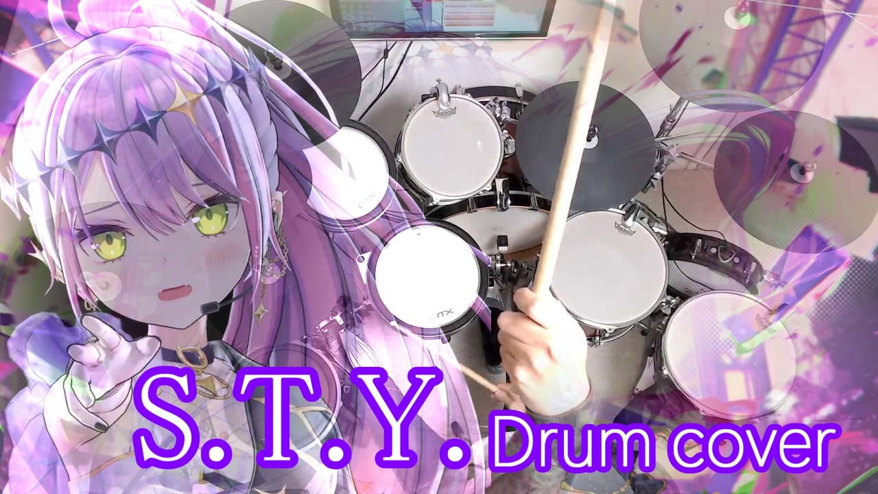 【ホロライブ】S.T.Y. 叩いてみた / Hololive IDOL PROJECT Drum Cover【常闇トワ】 - ニコニコ動画
