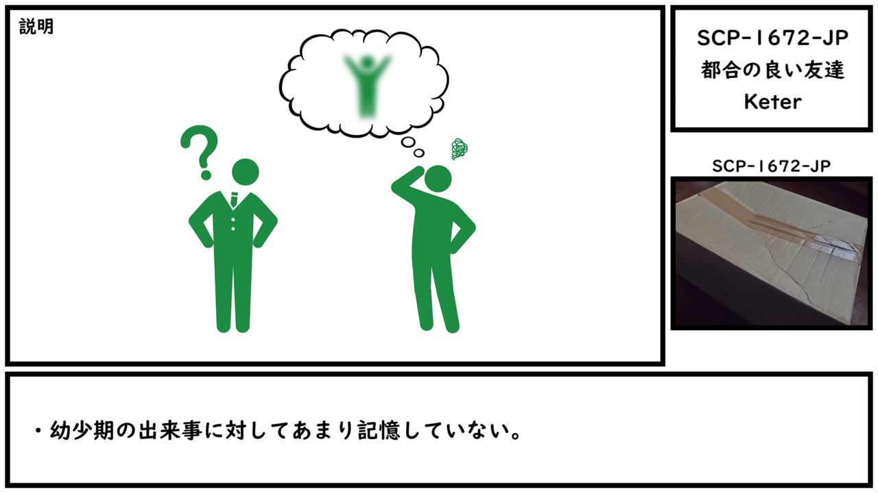 【ゆっくり紹介】SCP-1672-JP【都合の良い友達】 - ニコニコ動画