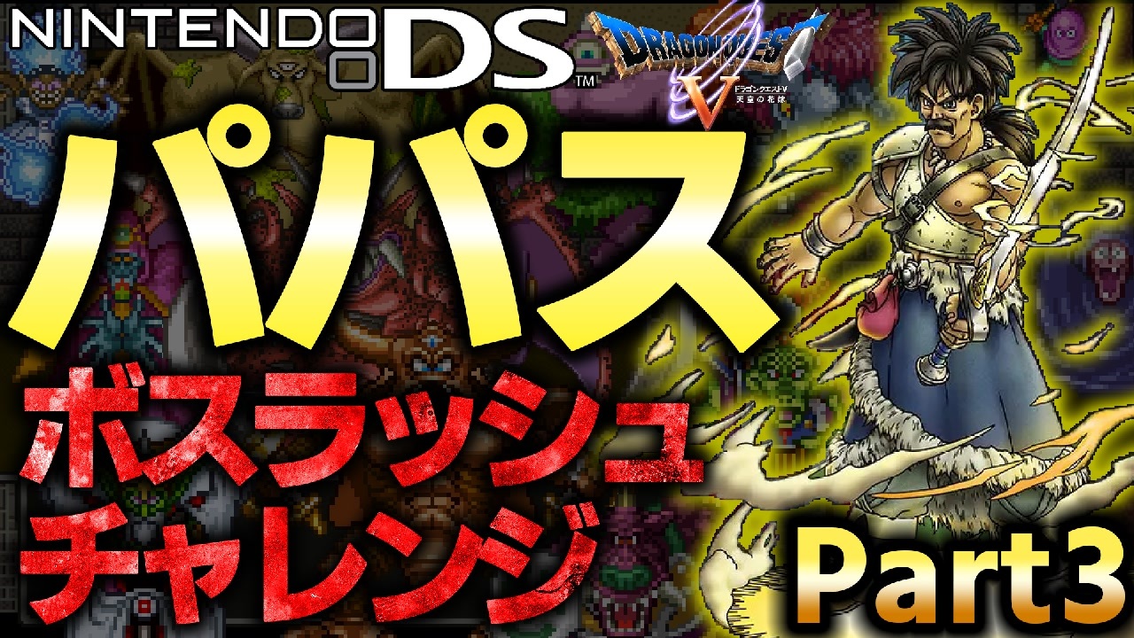 【DS版DQ5生存ifルート】勇者パパス ボスラッシュチャレンジ Part3 青年期後編【ドラゴンクエスト5リメイク】 - ニコニコ動画