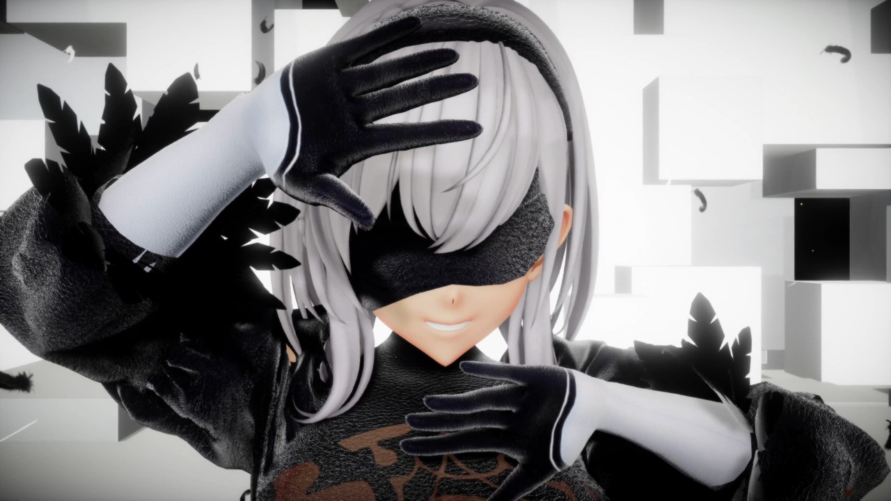 【MMDホロライブ】白銀ノエル(2Bコス) アンノウン・マザーグース - ニコニコ動画