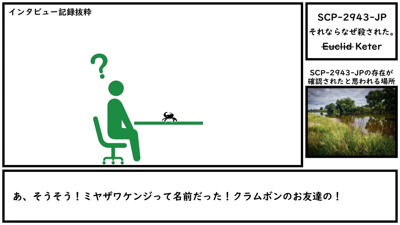 【ゆっくり紹介】SCP-2943-JP【それならなぜ殺された。】 - ニコニコ動画