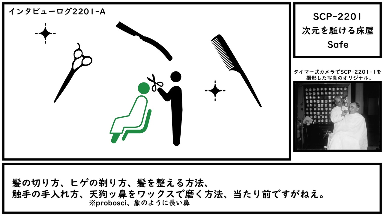 【ゆっくり紹介】SCP-2201【次元を駈ける床屋】 - ニコニコ動画