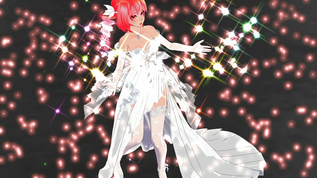 【重音テト】【mmd】tda式ウエディングドレステトで「だれかの心臓になれたなら」【uテトカバー】【動画：nairin／投稿：老喬】 ニコニコ動画