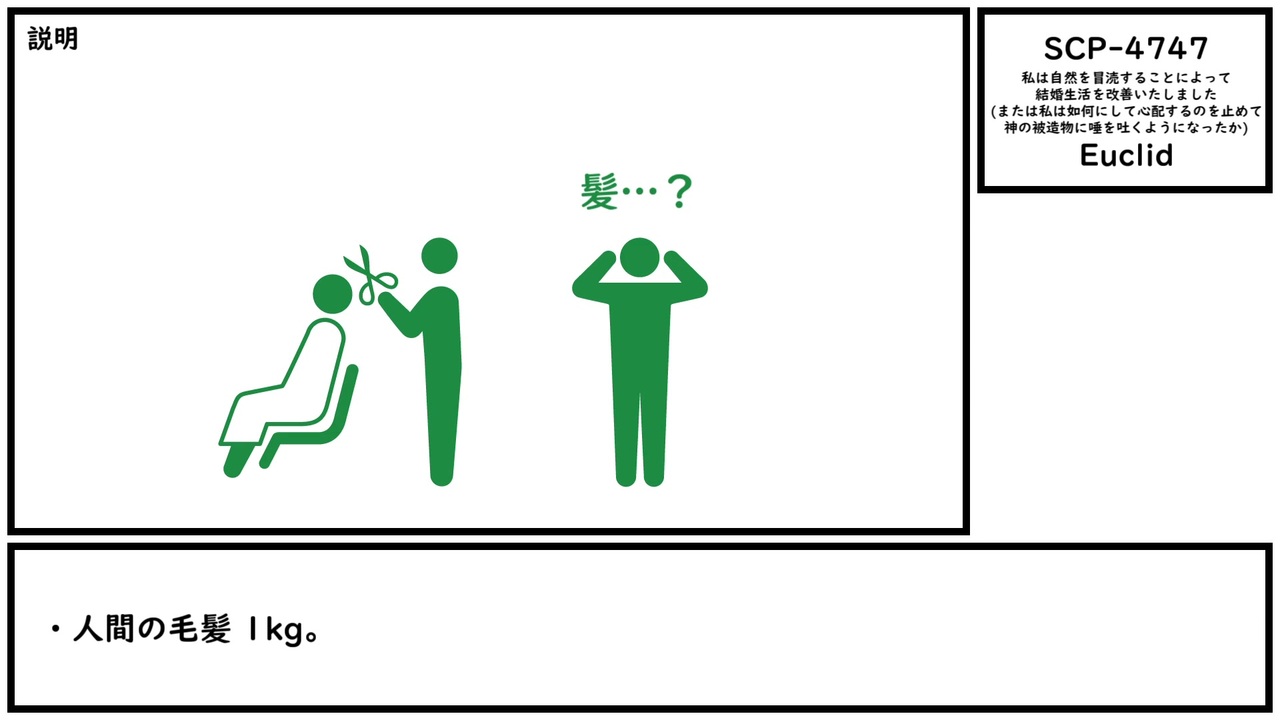【ゆっくり紹介】SCP-4747【私は自然を冒涜することによって結婚生活を改善いたしました(または私は如何にして心配するのを止めて神の被造物に ...
