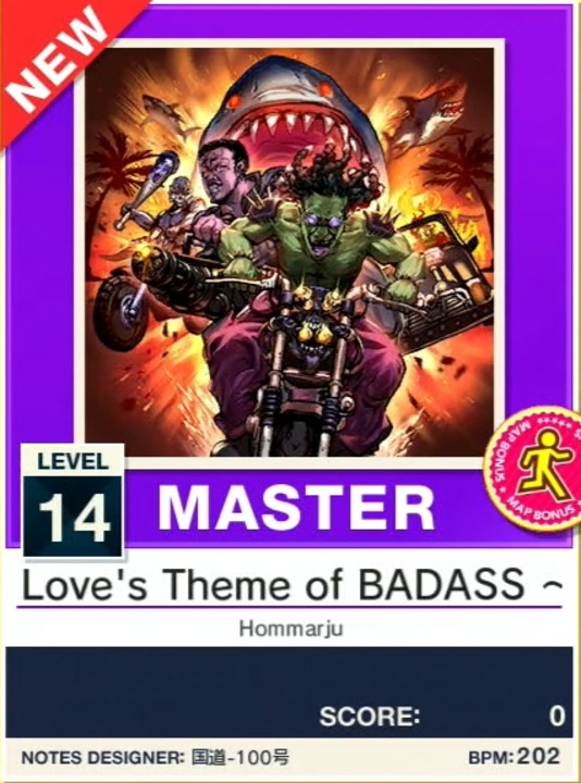 【譜面確認用】 Love's Theme of BADASS～バッド・アス 愛のテーマ～ MASTER 【チュウニズムNEW外部出力】 - ニコニコ動画
