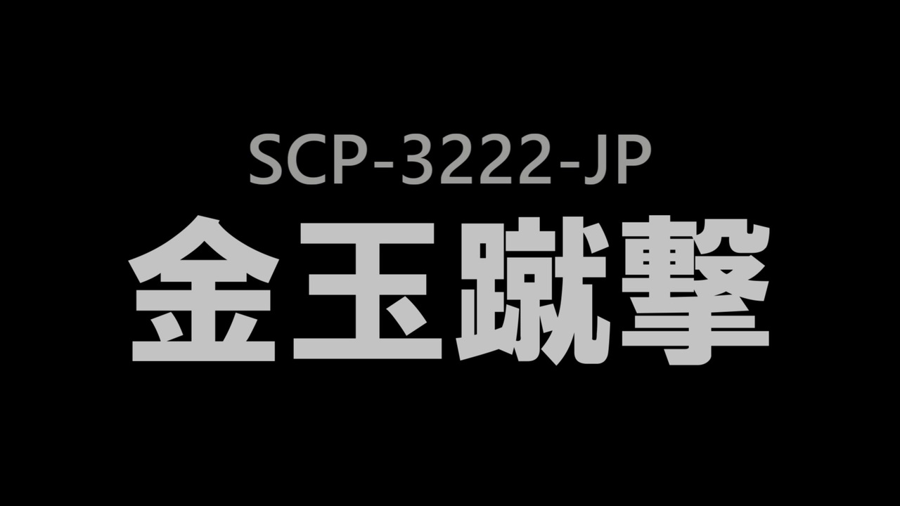 【ゆっくり紹介】SCP-3222-JP【金玉蹴撃】 - ニコニコ動画