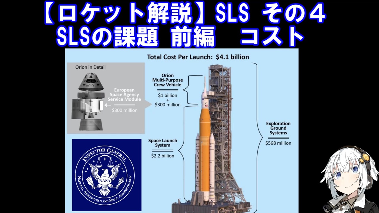 【ロケット解説】SLS その4 SLSの課題 前編 コスト - ニコニコ動画