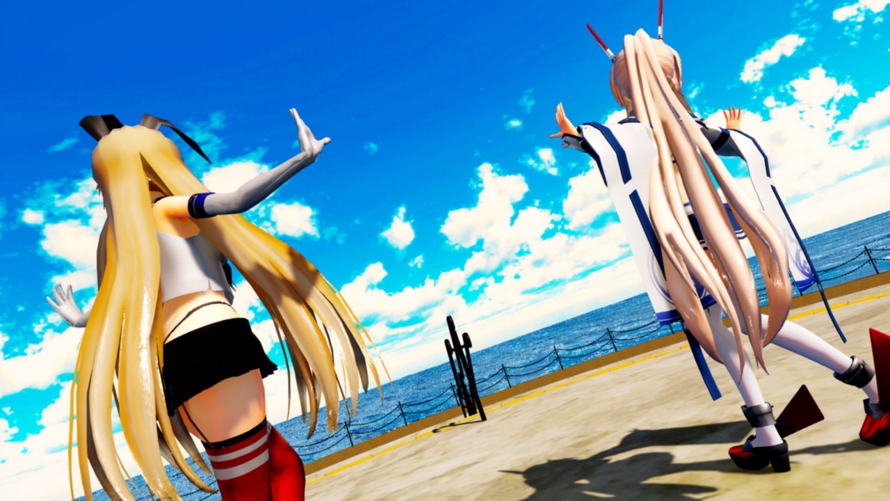 【MMD艦これ】島風と綾波で「メランコリック * C.S.Portリアレンジ *」【MMDアズールレーン】 - ニコニコ動画