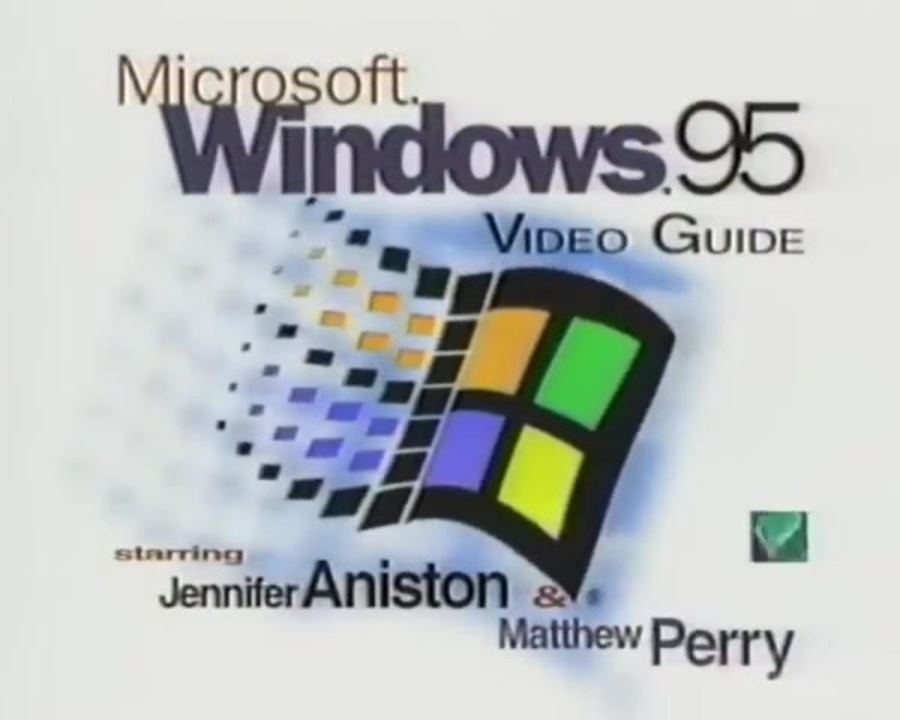 Microsoft Windows 95 Video Guide with Jennifer Aniston & Matthew Perry ...