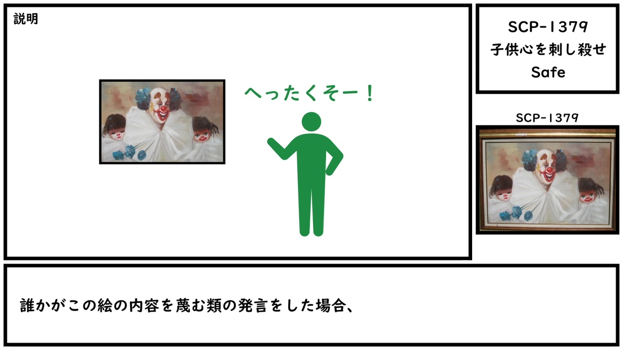 【ゆっくり紹介】SCP-1379【子供心を刺し殺せ】 - ニコニコ動画