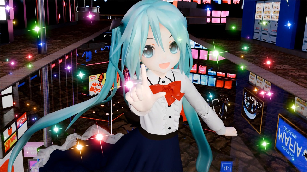 【3dcg】髪と服の衝突に勝利したヴィブロス勝利モーション【ロンスカあぴミク】 ニコニコ動画