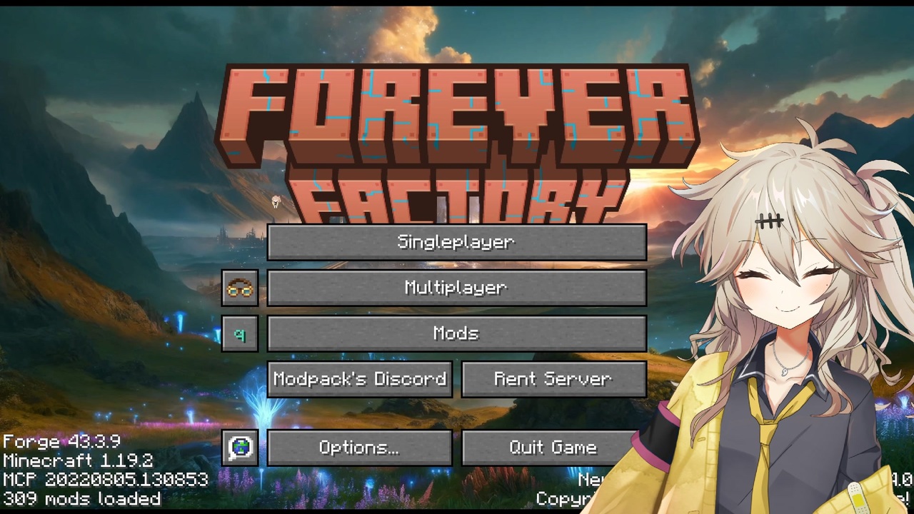 【Minecraft1.19.2】Forever Factory Part0【春日部つむぎ】 - ニコニコ動画