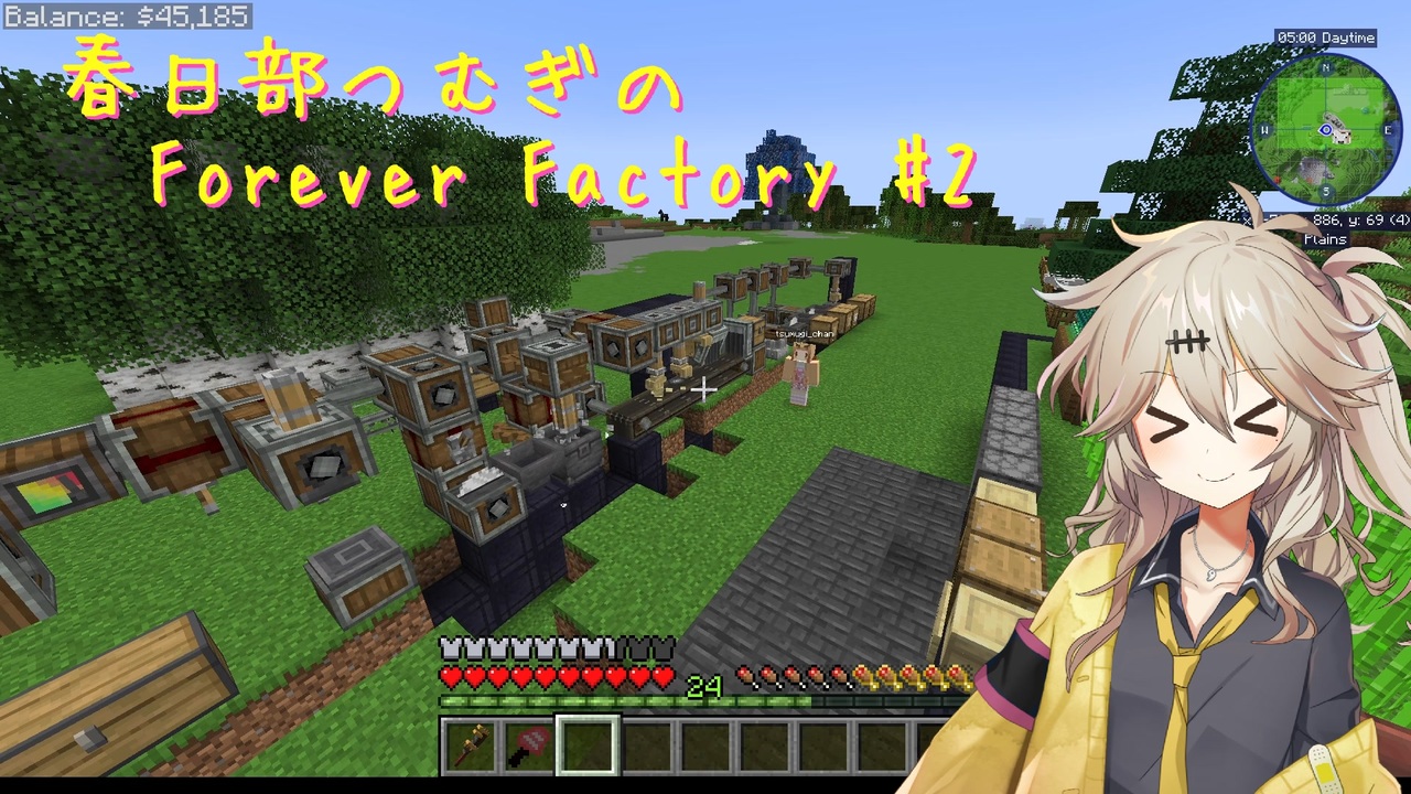 【Minecraft1.19.2】Forever Factory Part2【春日部つむぎ】 - ニコニコ動画
