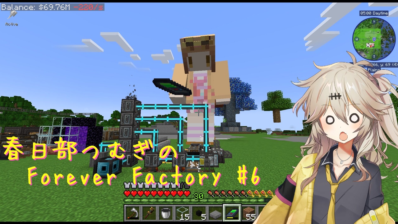 【Minecraft1.19.2】Forever Factory Part6【春日部つむぎ】 - ニコニコ動画