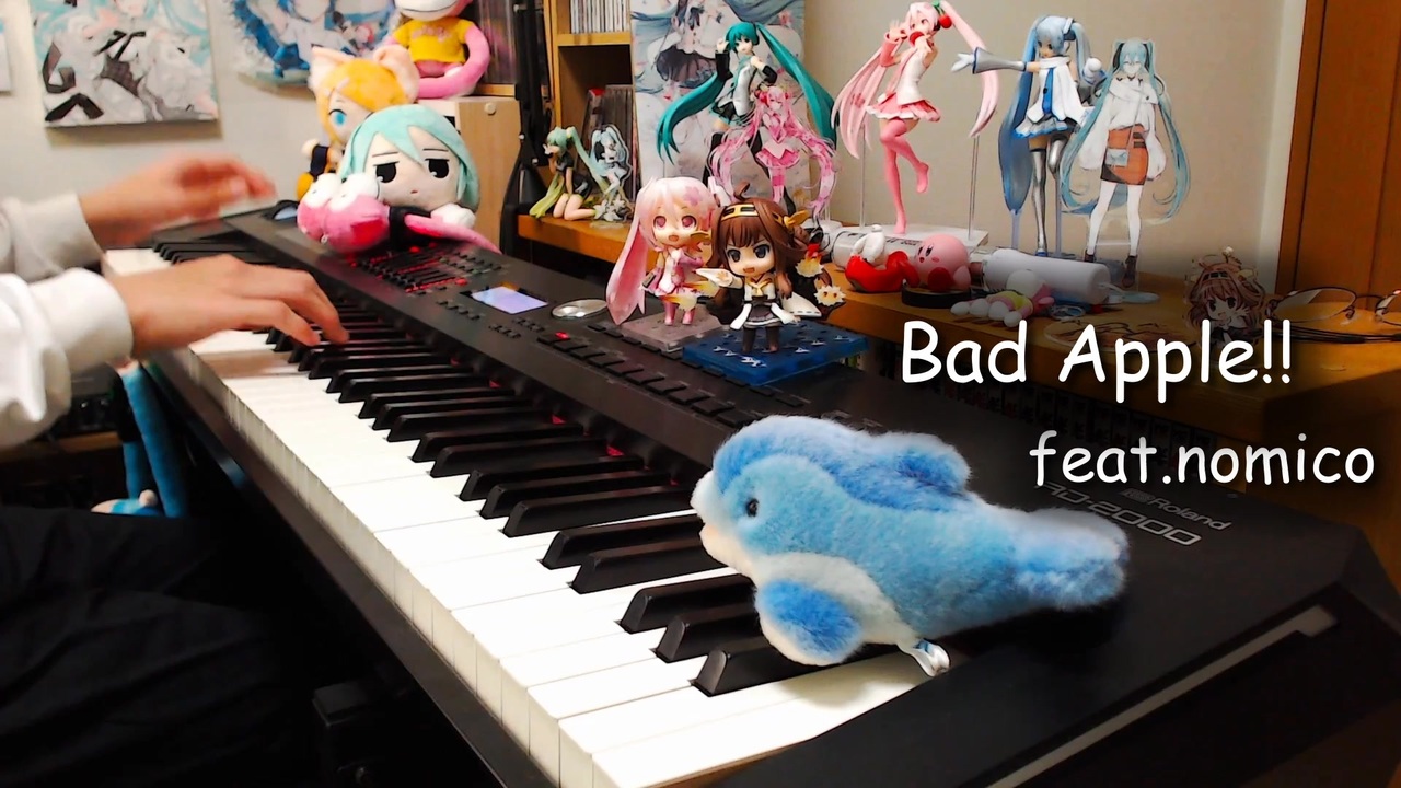 【ピアノ】「Bad Apple!! feat. nomico」弾いてみた【東方アレンジ】 - ニコニコ動画