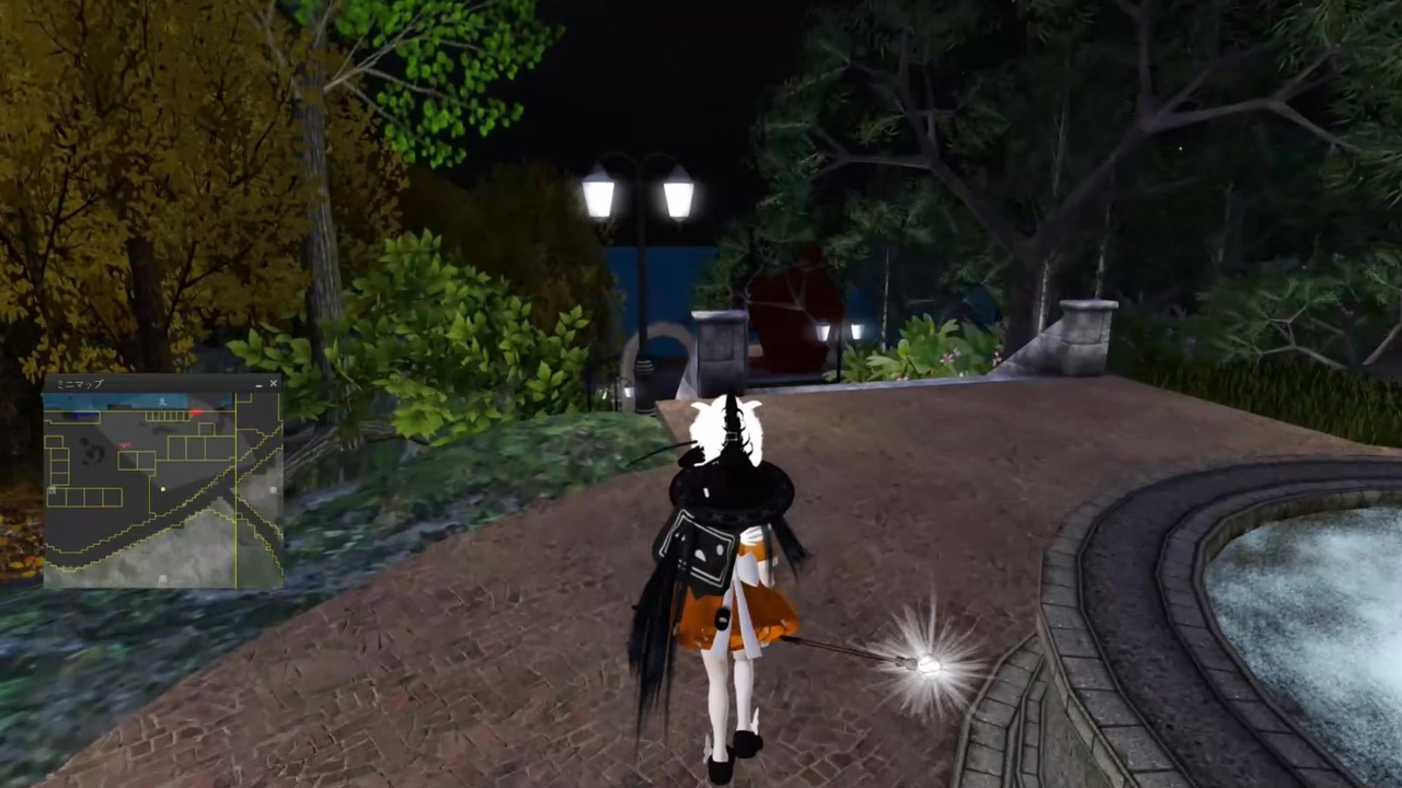 【メタバースの現在2024】SecondLife「今夜のお宿はMowry Park（モーリーパーク）」 噴水とか焚火とか蛍とか礼拝場とか ...