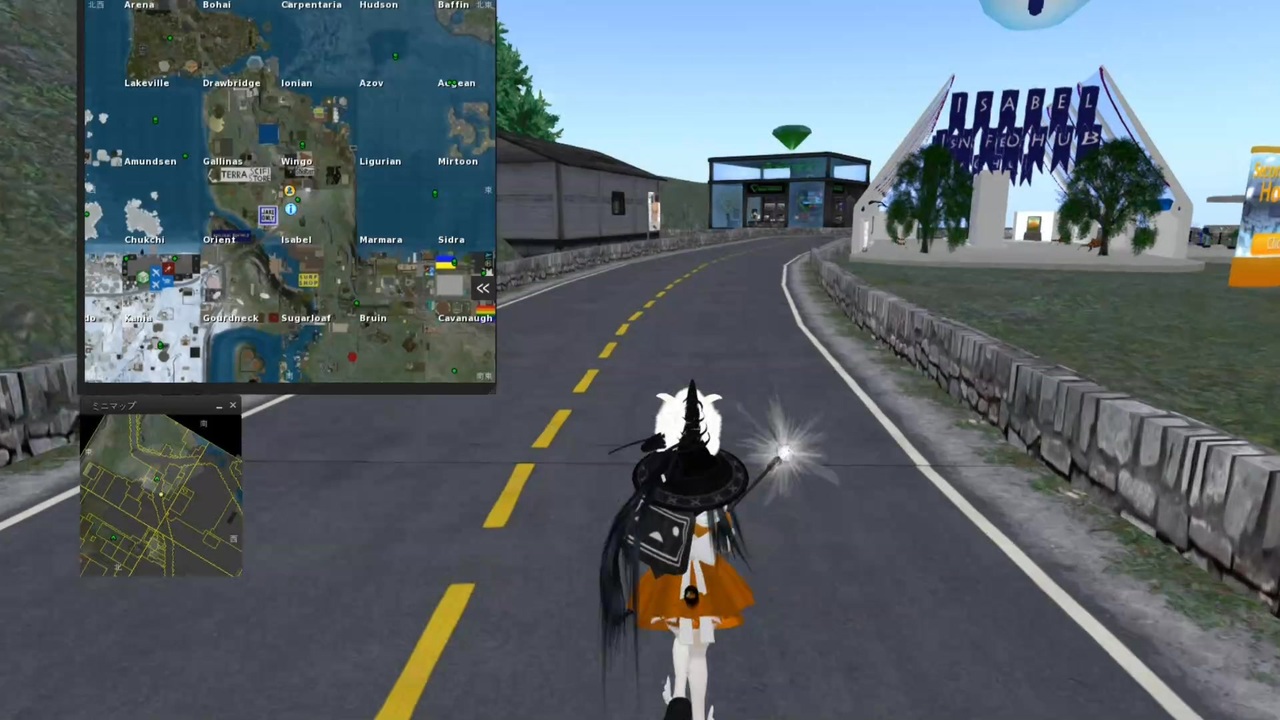【メタバースの現在2024】SecondLife「私設公園Mowry Park（モーリーパーク）からIsabel Infohub（イザベル ...