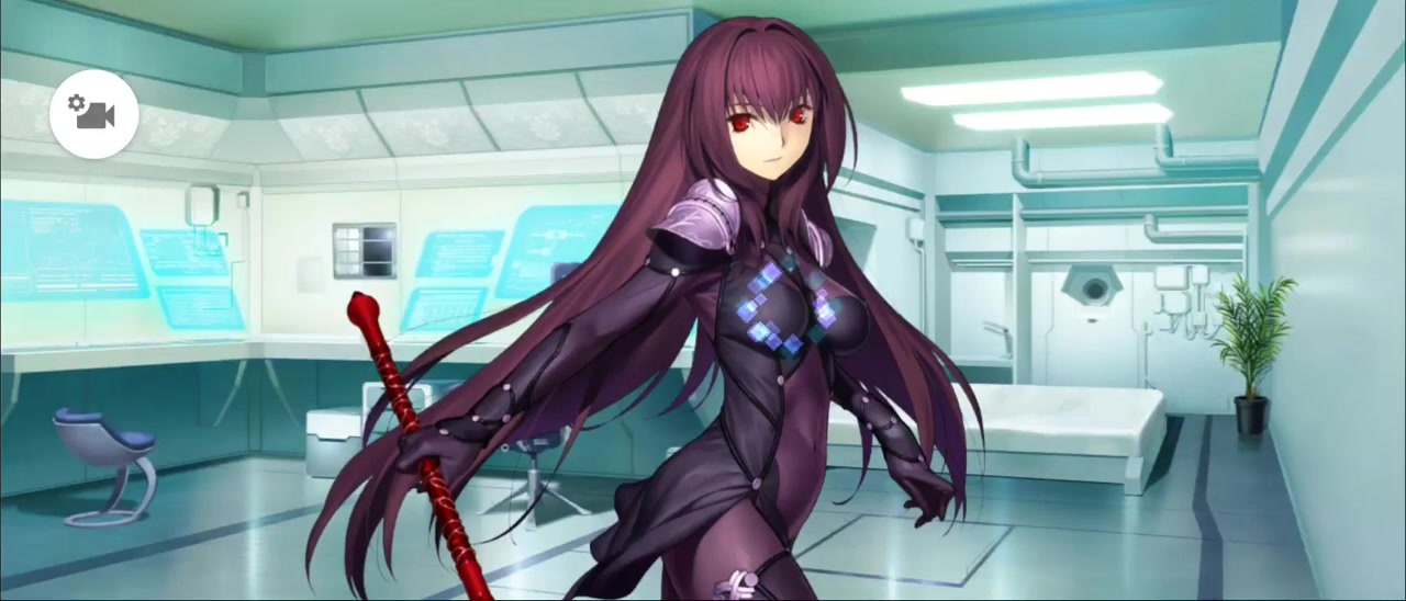 【FGO】スカサハ（マイルーム）少し大人しくなり残念がるスカサハ。 - ニコニコ動画