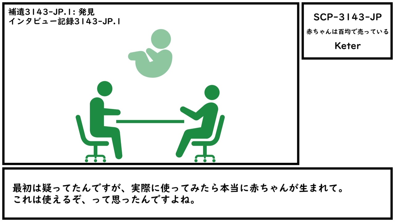 【ゆっくり紹介】SCP-3143-JP【赤ちゃんは百均で売っている】 - ニコニコ動画