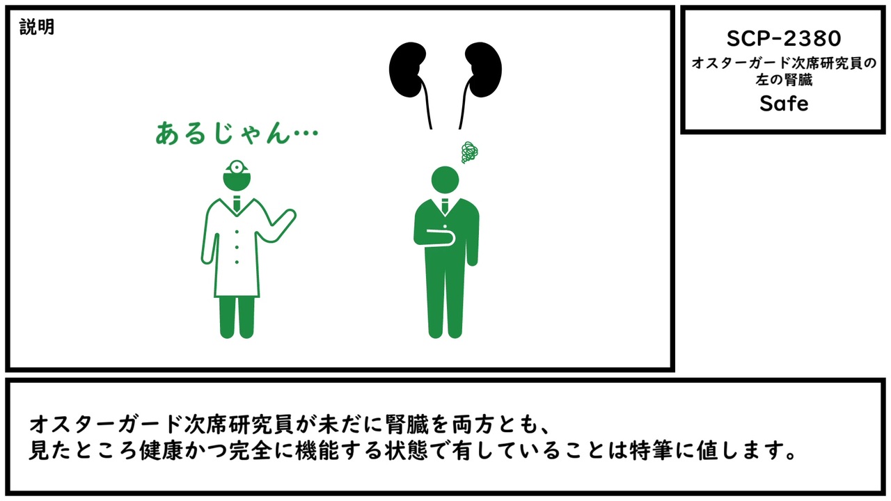 【ゆっくり紹介】SCP-2380【オスターガード次席研究員の左の腎臓】 - ニコニコ動画