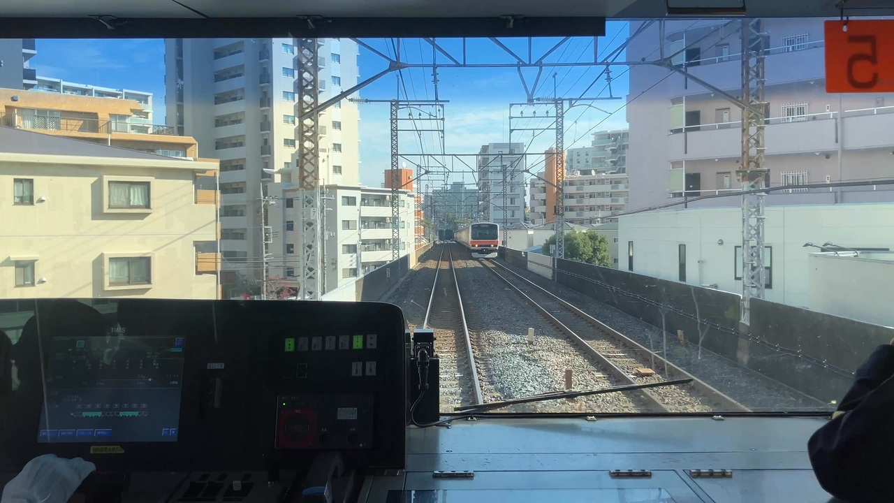 Train front view E231 Kita Asaka→Higashi Urawa Saitama Japan 【カット多め前面展望 ...