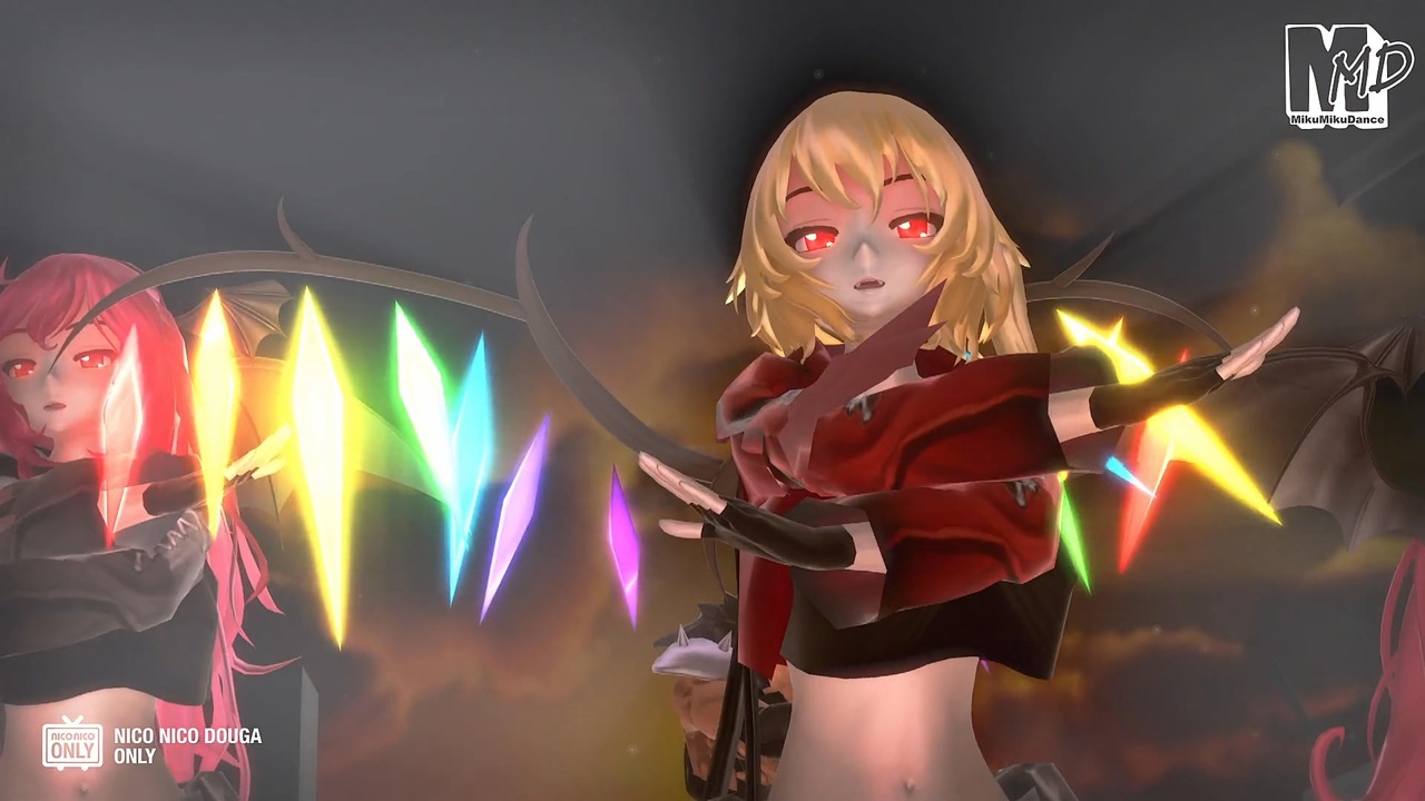 【2025年新春MMD祭り】ワイルドな大人化フラン＆小悪魔’S＆ヒャッハー’S de バイオレンストリガー【東方MMD】 - ニコニコ動画