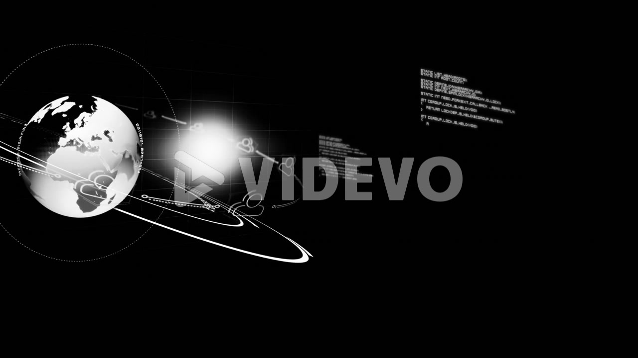 Animation of globe spinning with network of connections - ニコニコ動画