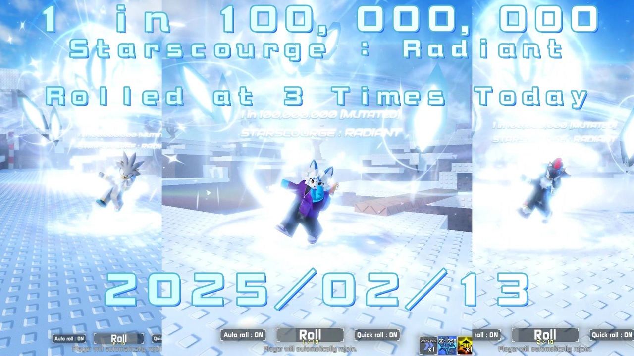 【Sol's RNG】 Rolled Starscourge : Radiant in 3 Times (Eon 1 - Winter ...