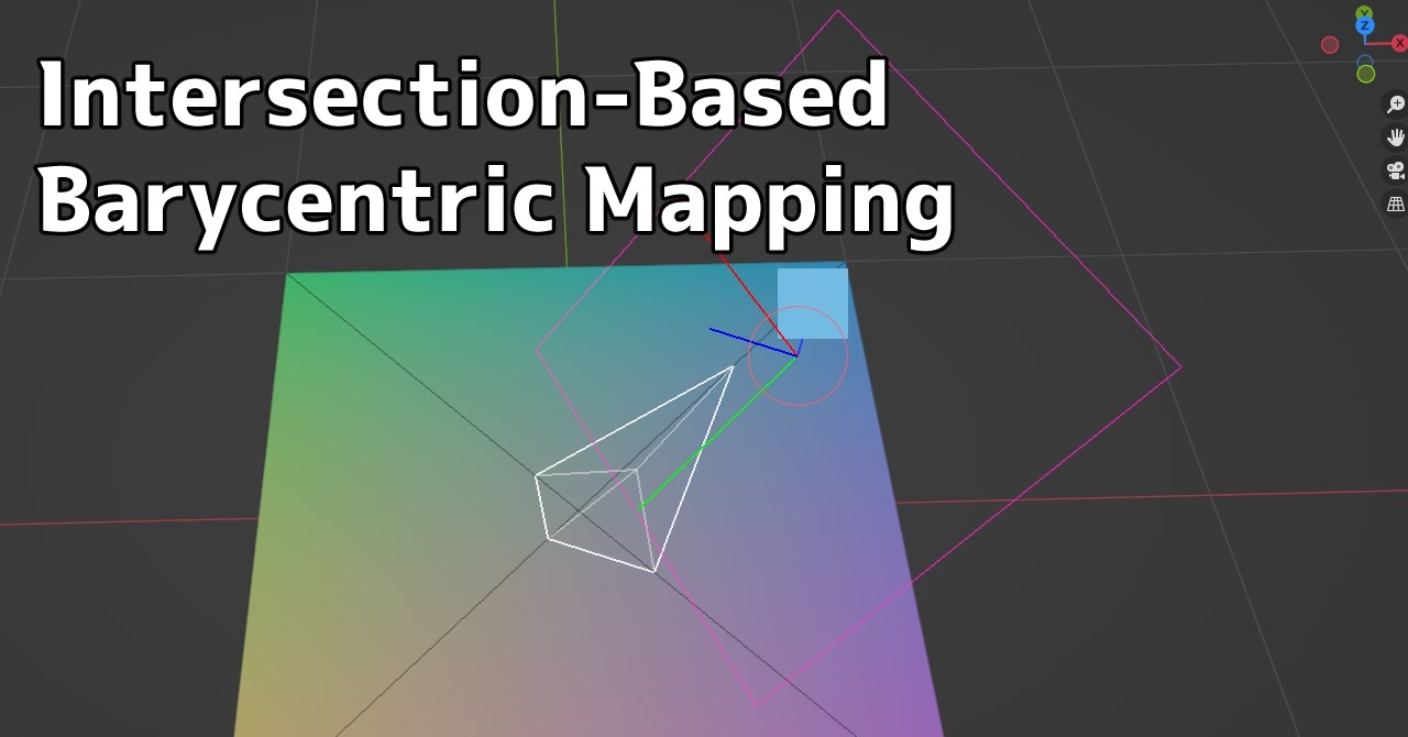 Barycentric example/バリセントリック座標を求める新しいアルゴリズム - ニコニコ動画
