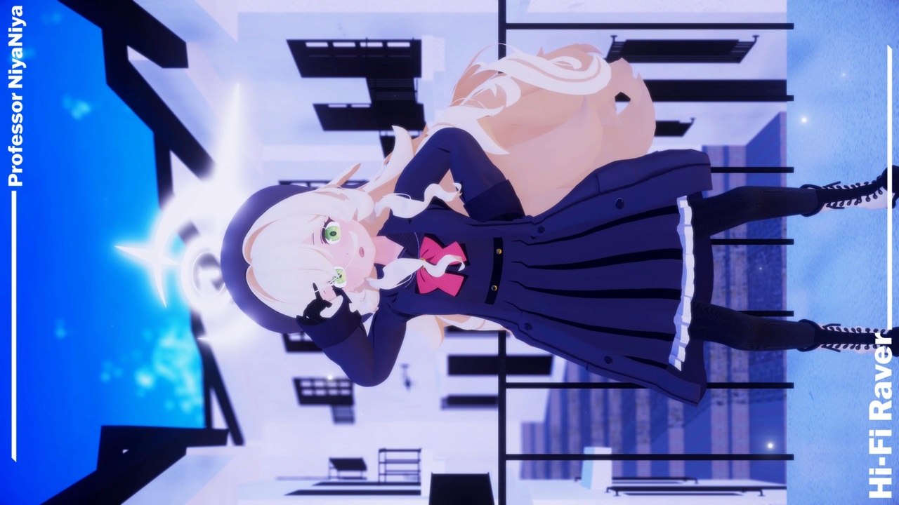 [MMD]Hi-Fi Raver - Smiling Professor / Professor Niyaniya[Blue Archive ...