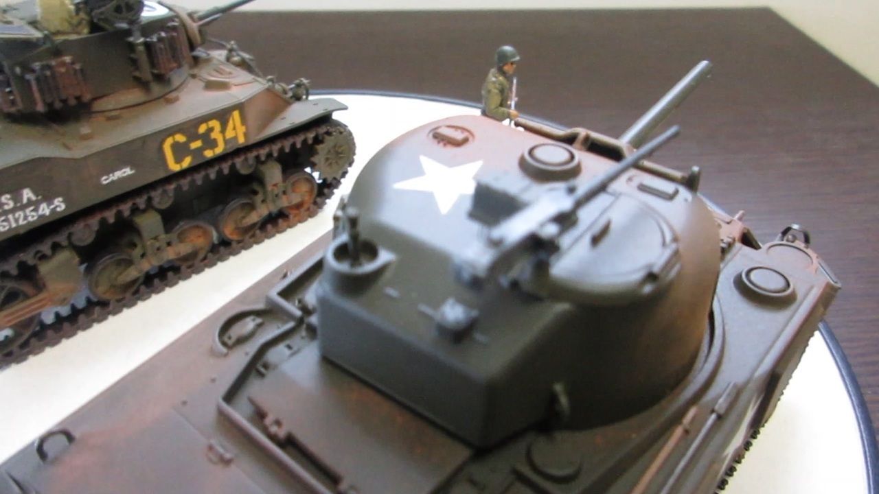 M5A1 STUART 1/48 TAMIYA & M-4シャーマン 1/48 TAMIYA - ニコニコ動画