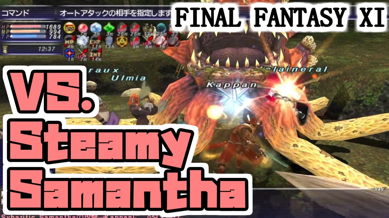 【FF11】ウォンテッドNM「Steamy Samantha」、ソーティで試し斬りとアイテム集め__カッパのヴァナ・ディール生活 - ニコニコ動画