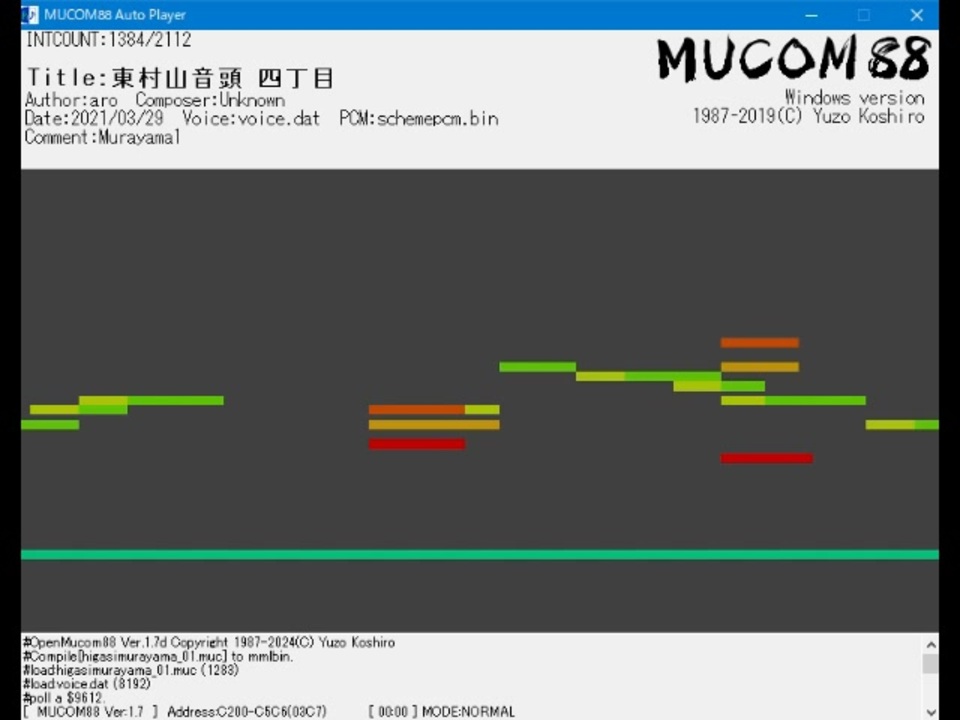 【MUCOM88】東村山音頭 四丁目【OPNA】 - ニコニコ動画