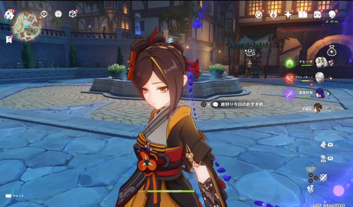 原神 雷電将軍＆千織＆ナヒーダでデイリー任務#441。地脈の花 - ニコニコ動画