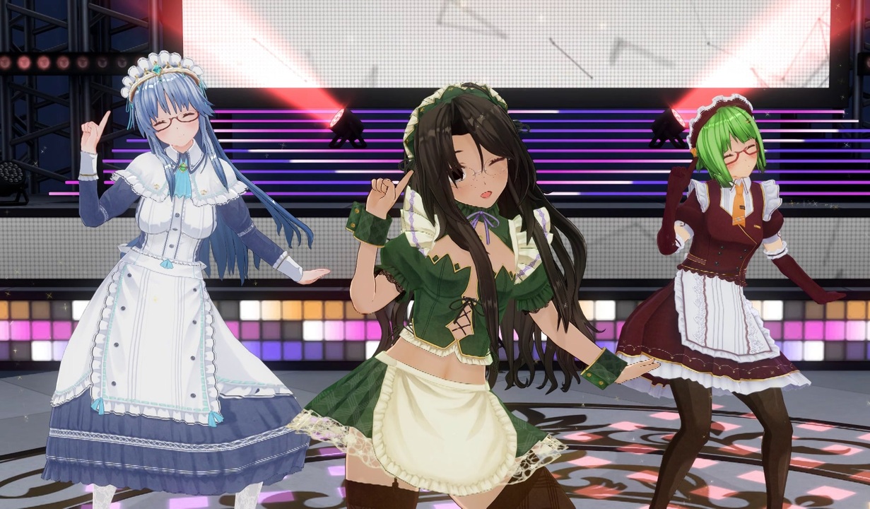 【COM3D2】眼鏡メイドで「Night Magic Fire」 - ニコニコ動画