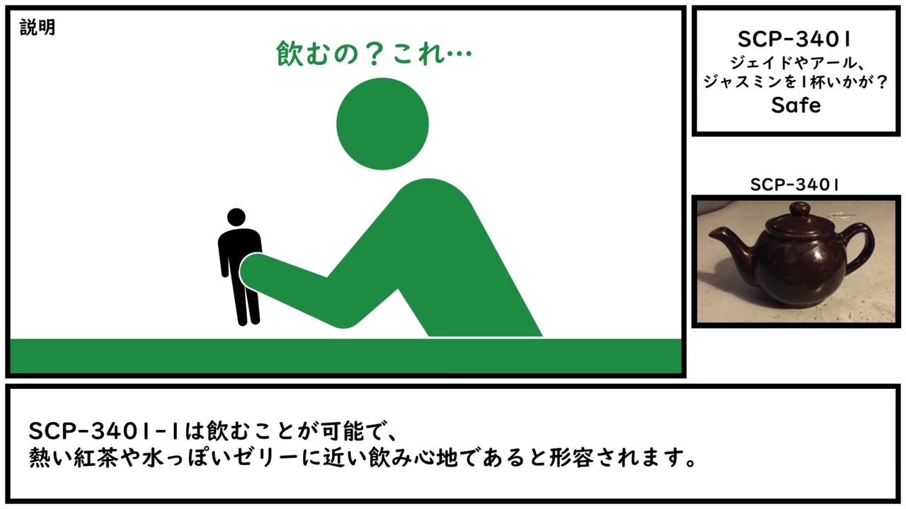 【ゆっくり紹介】SCP-3401【ジェイドやアール、ジャスミンを1杯いかが？】 - ニコニコ動画