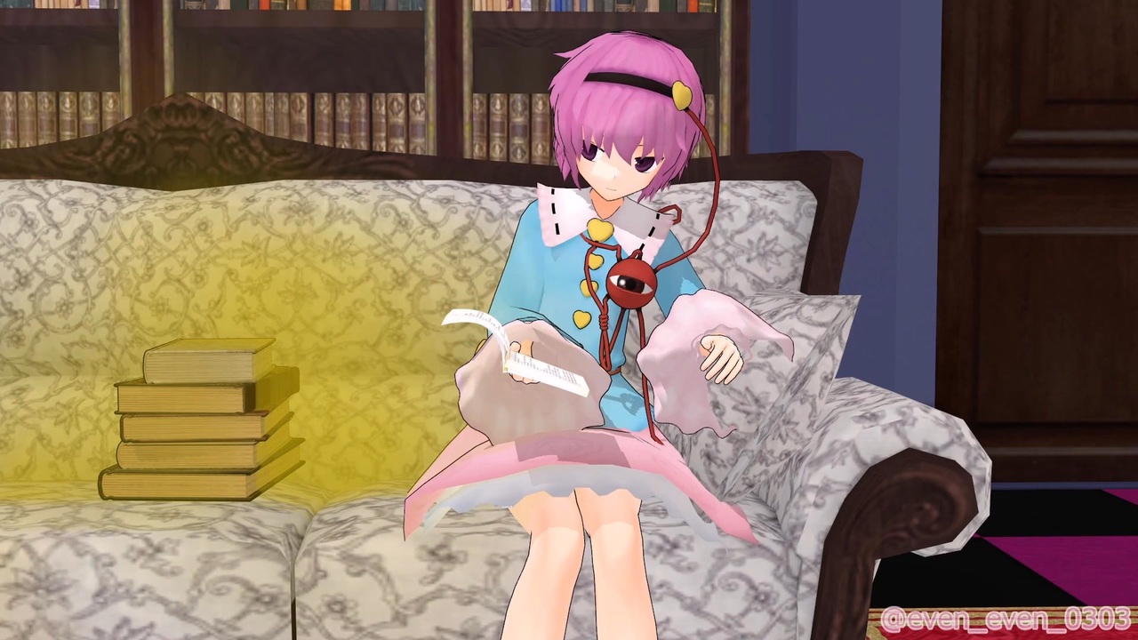 【MMD Girl Fart】さとり様が何気なくおならする - ニコニコ動画