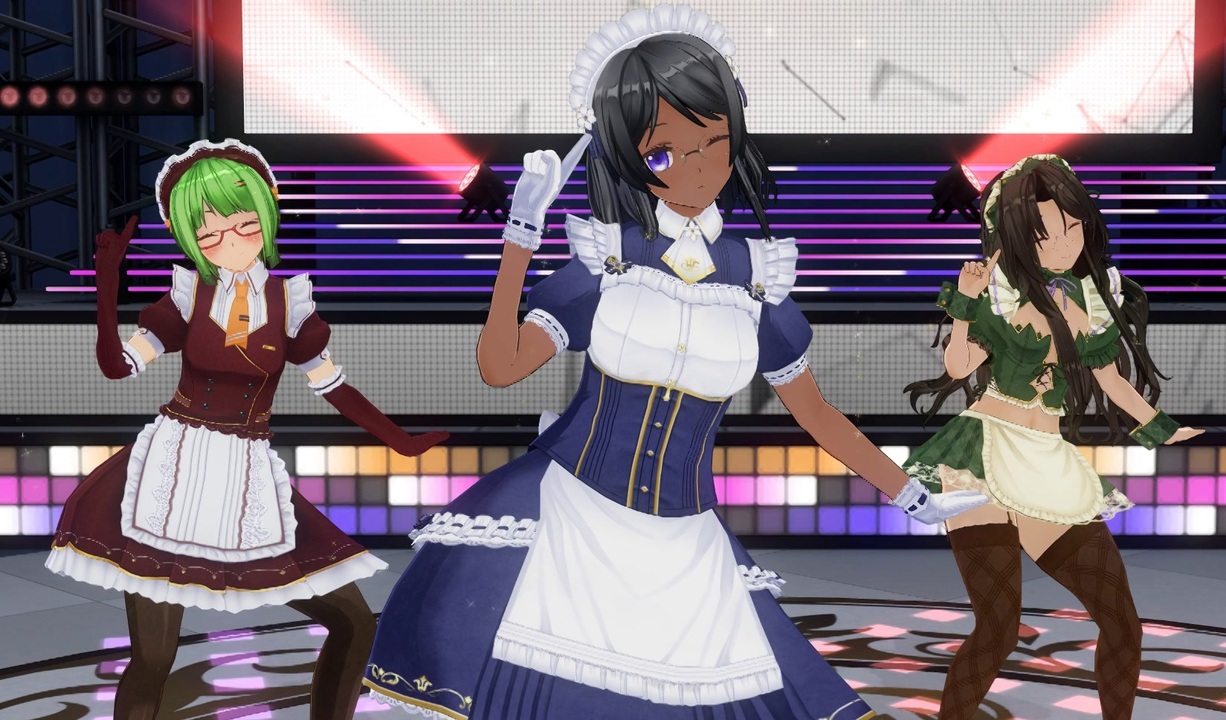 【COM3D2】眼鏡メイドで「Night Magic Fire (English ver.)」 - ニコニコ動画