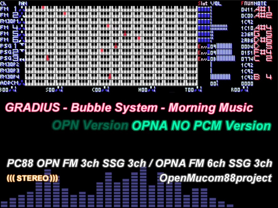 [GRADIUS][AC][OPN/OPNA] GRADIUS - Bubble System - Morning Music OPN ...
