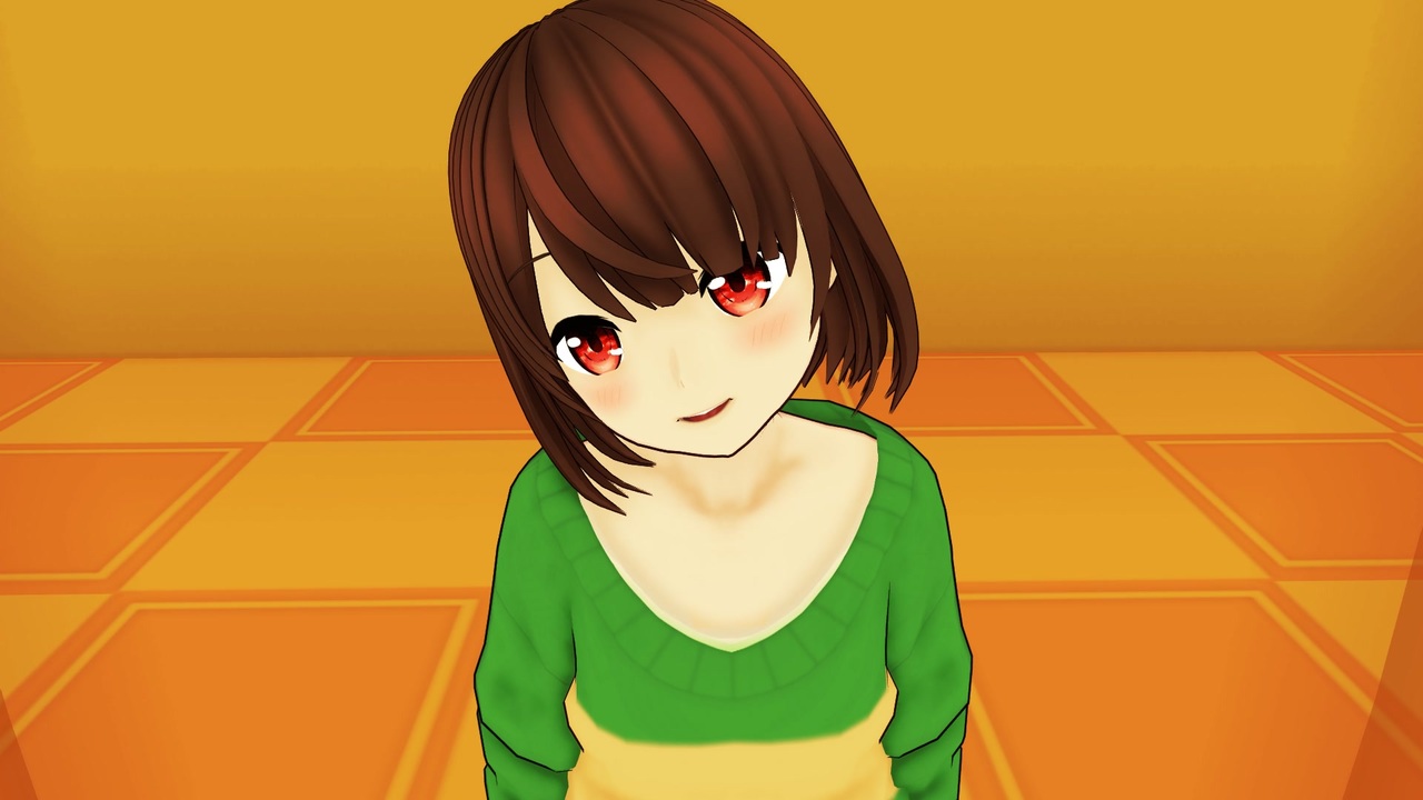 【UNDERTALE×MMD】Stronger Than You Chara ver【自作VRoid】 - ニコニコ動画