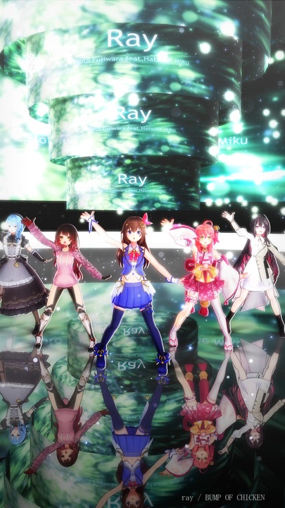 ホロライブ0期生「ray」【MMD】【ホロライブ】‪ @HoshimachiSuisei @SakuraMiko @AZKi ...