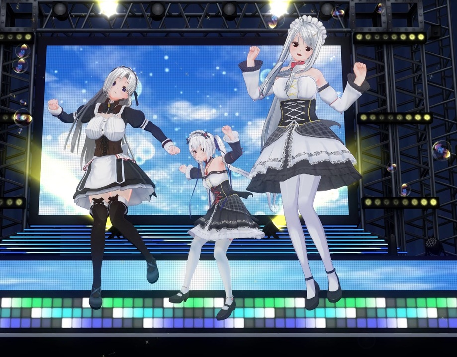 【COM3D2】銀髪メイドで「Blooming∞Dreaming!」 - ニコニコ動画