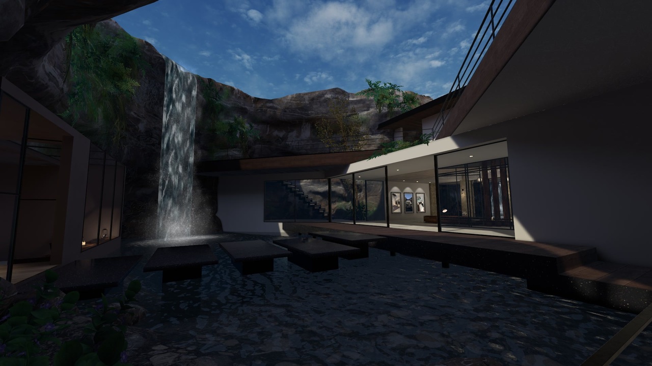 【VRChatワールド紹介】滝の隠れ家 -Waterfall Hideout- - ニコニコ動画